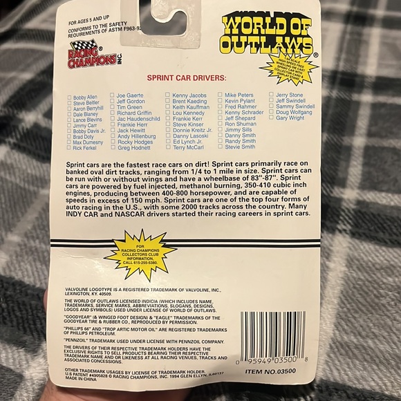 racing champions inc | Toys | Dave Blaney Racing Champions World Of ...